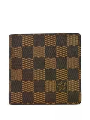 LOUIS VUITTON 2004 Damier Ebene Wallet - Brown