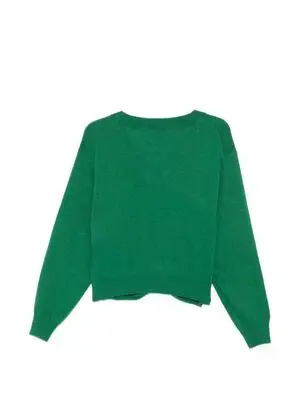 NUDE Twist-detail V-neck Sweater
