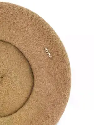 Borsalino Logo-plaque Pom-pom Beret