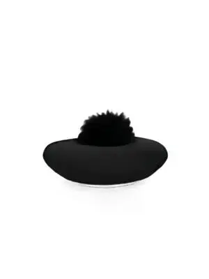 Borsalino Logo-plaque Pom-pom Beret