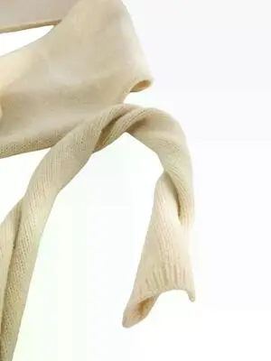 CASEY CASEY Ribbed-knit Scarf - Neutrals