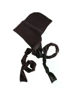 CASEY CASEY Hooded Scarf Brown