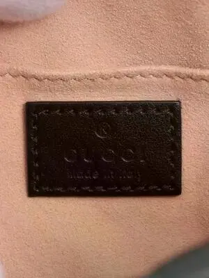 Gucci Gg Marmont Matelassé Leather Crossbody Bag - Black