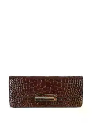 Victoria Beckham Dorian Crocodile-effect Leather Shoulder Bag