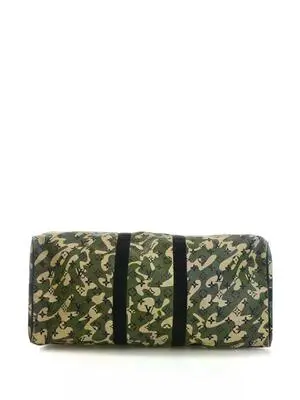 LOUIS VUITTON 2008 Takashi Murakami Monogramouflage Keepall Bandouliere 55 Satchel - Green