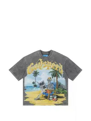 GODSPEED Skeleton Beach Ii Graphic-print T-shirt - Grey