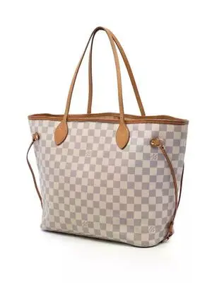 LOUIS VUITTON Damier Azur Neverfull Mm Tote Bag