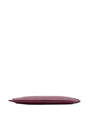 Burberry Grain Check Embossed Leather Peyton Cross Body Bag - Red