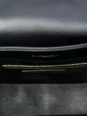 Saint Laurent Matelasse Calfskin Crossbody Bag - Black