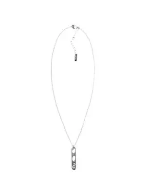 DIESEL® Oval D Pendant Necklace - Silver