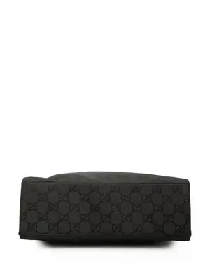 Gucci Gg Nylon Bamboo Handbag
