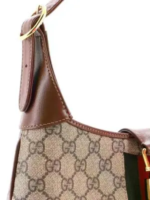 Gucci Jackie 1961 Gg Coated Canvas Small Hobo Bag