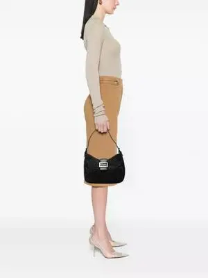 Fendi 2000-2010 Zucchino Canvas Shoulder Bag