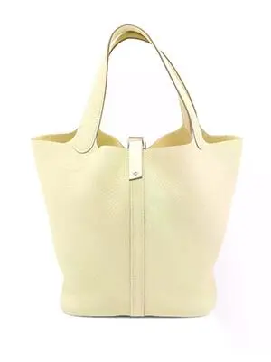 Hermès 2025 Clemence Picotin Lock 22 Handbag - Yellow