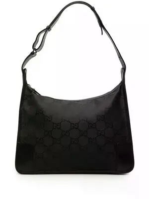 Gucci 2000-2015 Gg Nylon Shoulder Bag - Black