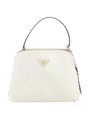 Prada 2010-2026 Saffiano Cuir Handbag - White