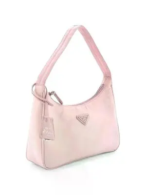 Prada Re-edition 2000 Tessuto Mini Hobo Bag - Pink