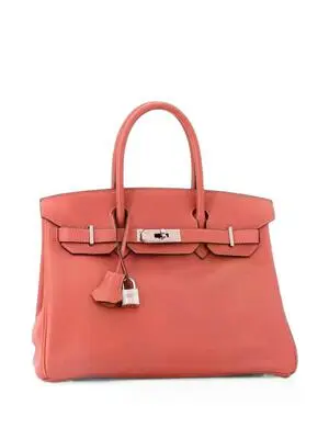 Hermès Birkin Handbag Swift With Palladium Hardware 30 Tote Bag - Pink