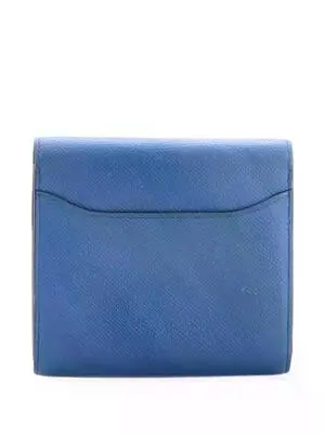 Hermès Constance Wallet Epsom Compact Small Wallets - Blue