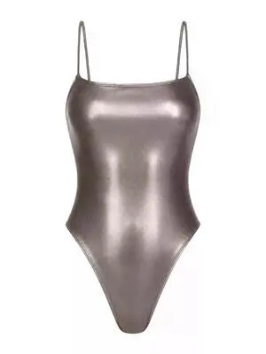 GOTTEX Metallic-effect Square-neck Swimsuit