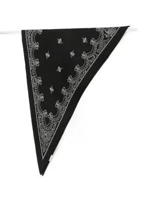 Destin Bandana-print Scarf - Black