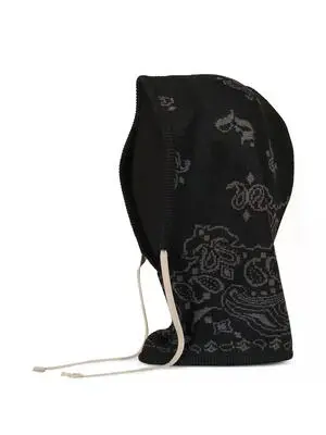 JUN/NAKAYAMA Paisley-print Drawstring Balaclava