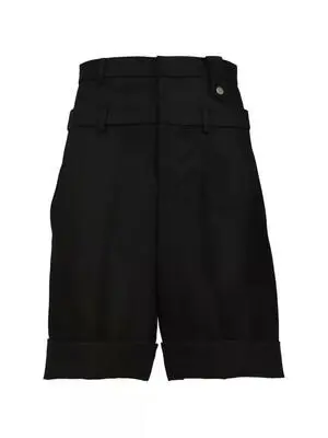 EGONLAB Double-waist Wool Shorts