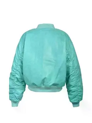 BREATH Crocodile-effect Bomber Jacket