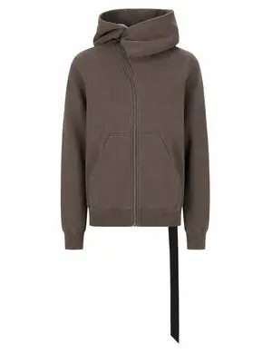 Rick Owens Mountain Hooded Zip Up Sweatshirt