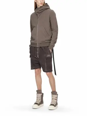 Rick Owens Mountain Hooded Zip Up Sweatshirt