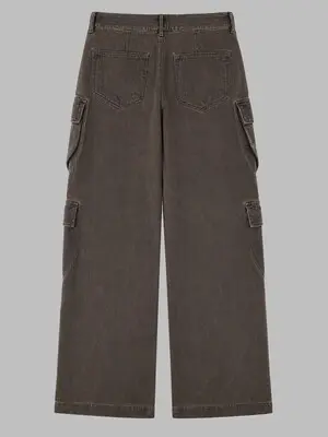 Rick Owens Cotton Denim Cargo Jeans