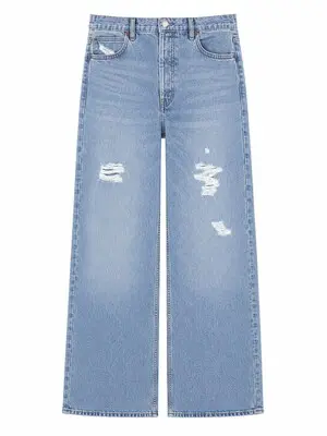 FRAME Cotton Wide Leg Jeans