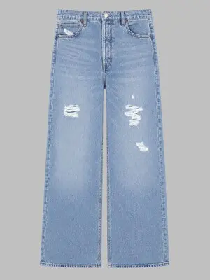 FRAME Cotton Wide Leg Jeans