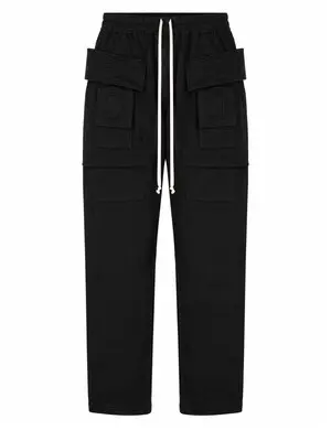 Rick Owens Pantalone Cargo "creatch - Black