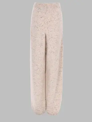 Fabiana Filippi Wool Blend Wide Leg Trousers - Beige