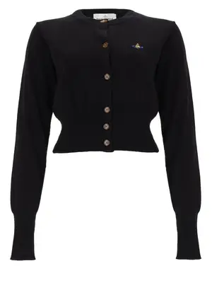 VIVIENNE WESTWOOD Bea Cropped Cardigan - Black