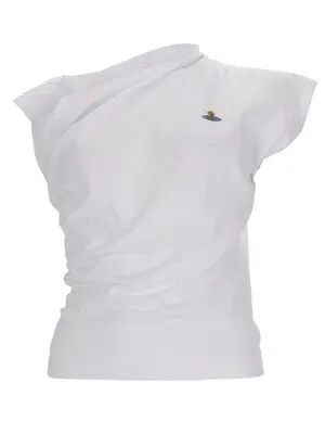 VIVIENNE WESTWOOD Hebo Logo Top - White