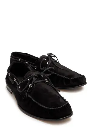 TOM FORD Theo Suede Boat Shoes
