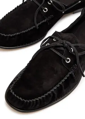 TOM FORD Theo Suede Boat Shoes