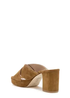 STUART WEITZMAN Dayna 80 Suede Platform Sandals