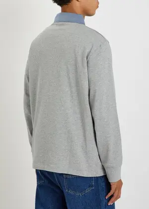 Gant Chambray-collar Cotton Rugby Shirt