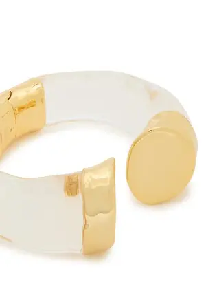Alexis Bittar Liquid Lucite 14kt -plated Cuff