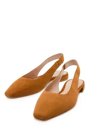STUART WEITZMAN Suede Stassi 10 Slingback Pumps