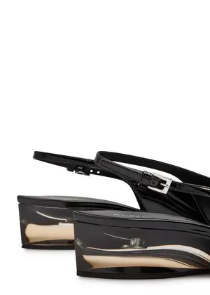 Alaïa Patent Leather Slingback Pumps