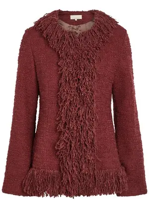LIBEROWE Fringed Bouclé Jacket