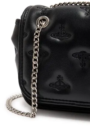 VIVIENNE WESTWOOD Grained Leather Cross-body Bag