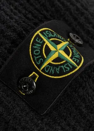 Stone Island Hooded Ribbed-knit Cotton Jumper
