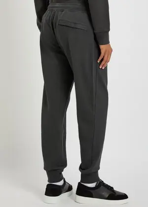 Stone Island Logo Tapered-leg Cotton Sweatpants