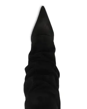 Schutz Mikki Up Cloak Suede Knee High Boots - Black