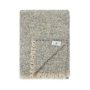 LANEROSSI Bogota Boucle Alpaca Throw Blanket - Grey Anthracite